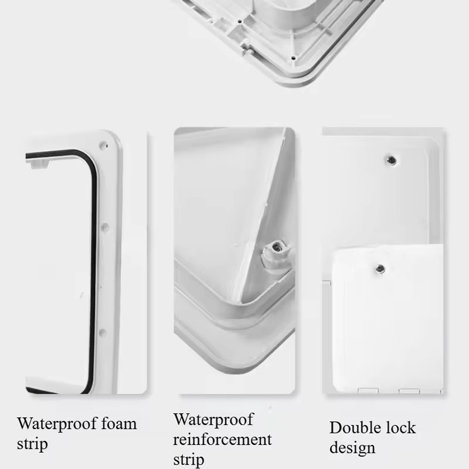Heavy Duty Caravans RV Hatch Cover Waterproof Battery Access Locker ...