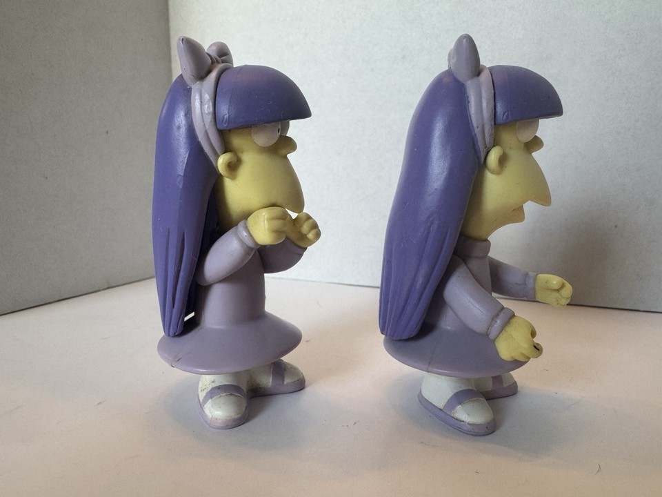 THE SIMPSONS Sherri & Terri World of Springfield Playmates Figures ...