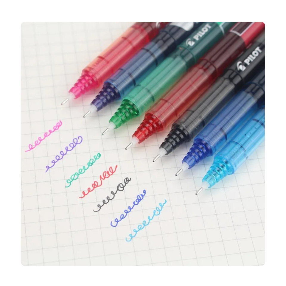12x Pilot Hi-Tecpoint V5 - Liquid Ink Rollerball Pens 0.5 - All Colours ...