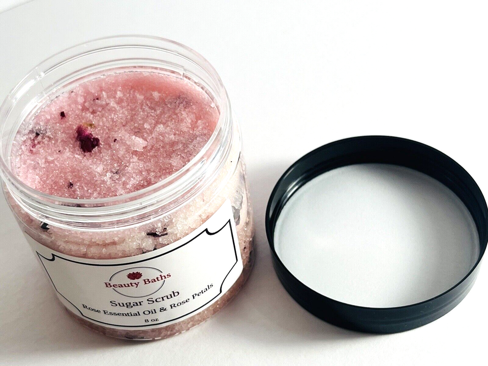Rose Bath Salt Rose Sugar Scrub Body Lip Scrub Bath therapeutic Gift ...