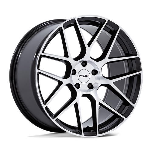 TSW TW002 LASARTHE 18X10.5 5X112 35mm Gloss Black Machined Wheel | eBay