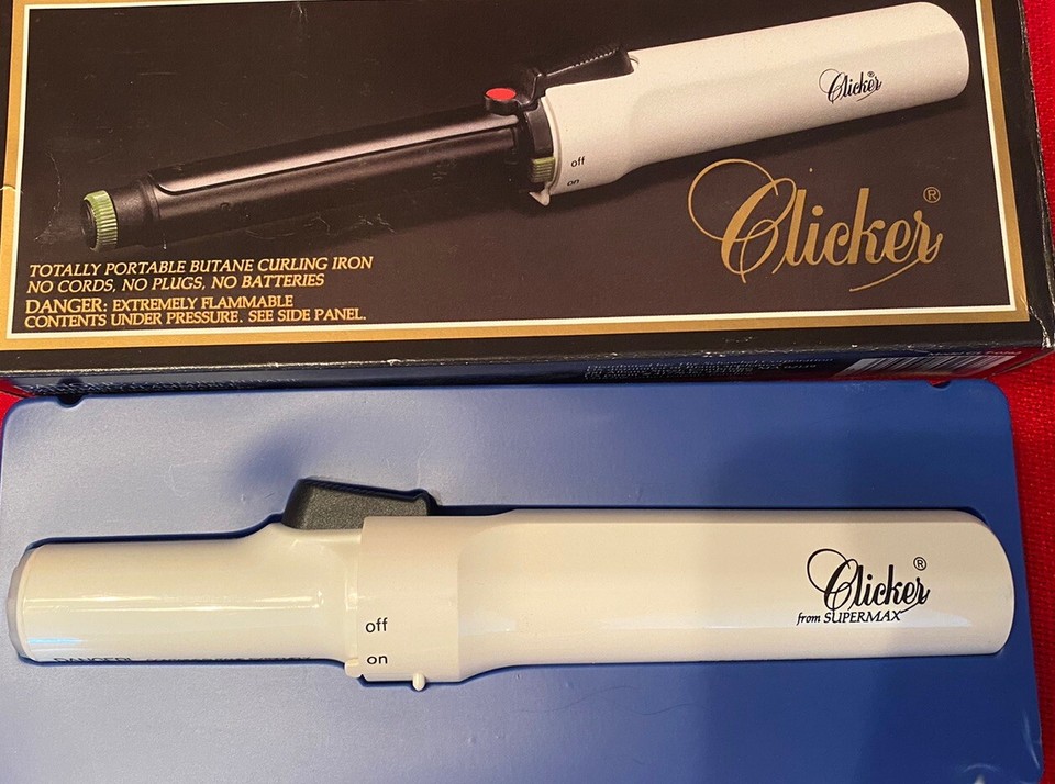VTG. Braun Butane Clicker Curling Iron | eBay