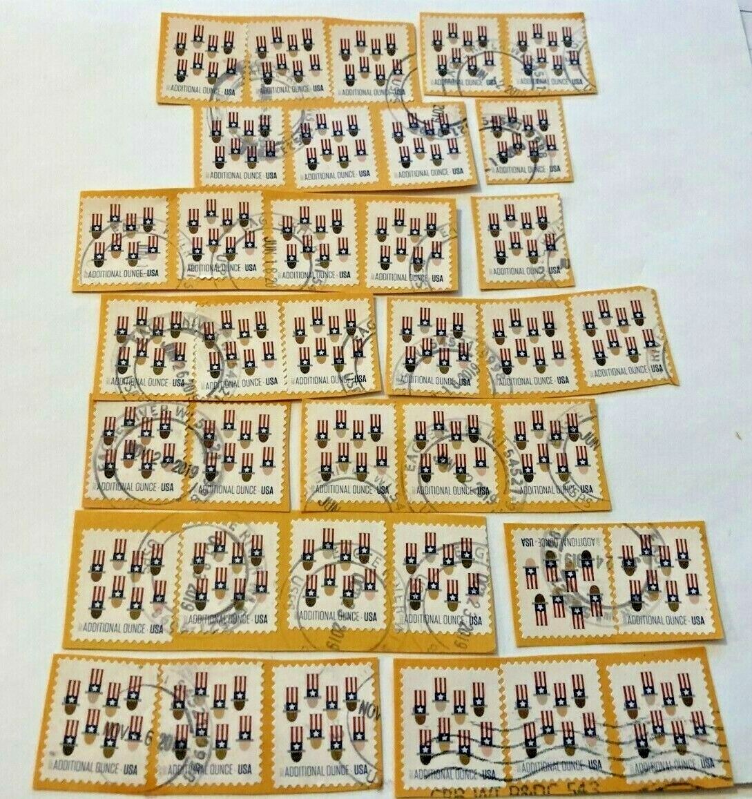 Lot Of USA Stamps, Additional Ounce USA, 2017 Total Of 37 Used Stamps ...