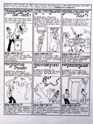 PHIL FOGLIO PHIL & DIXIE'S COMIC STRIP # 10 DRAWING DRAGON MAGIC SIGNED ...