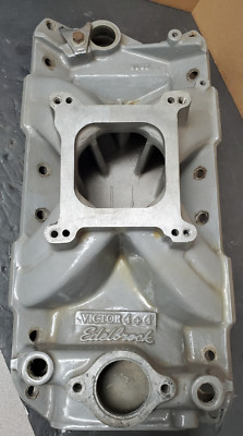 Edelbrock Victor Chevy SBC 350 400 Aluminum Intake Manifold 2976 4 + 4 ...