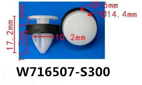 30pcs Fits For Ford Wheel Opening moulding Clip Screws Retainer W716507 ...