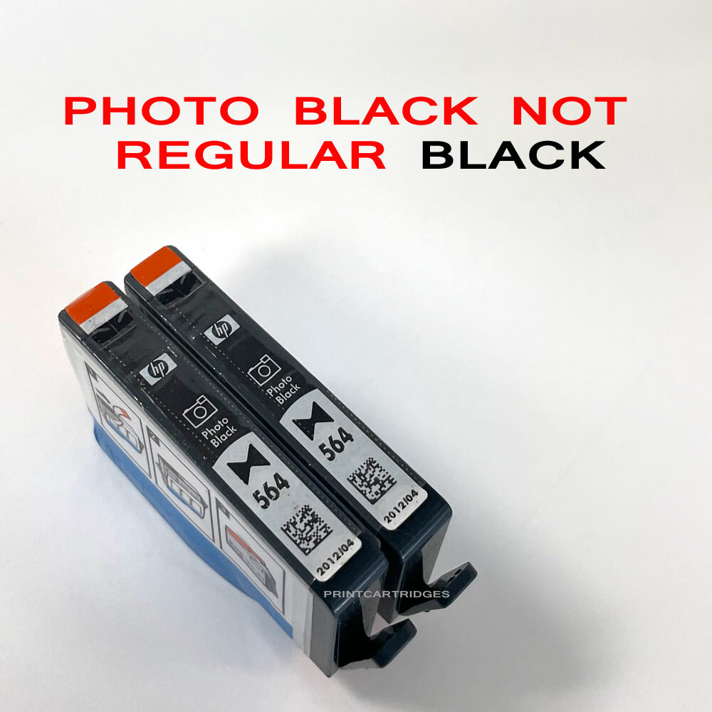 HP Photo Black 2-pack GENUINE HP 564 Ink Cartridges For D5445 D5460 ...