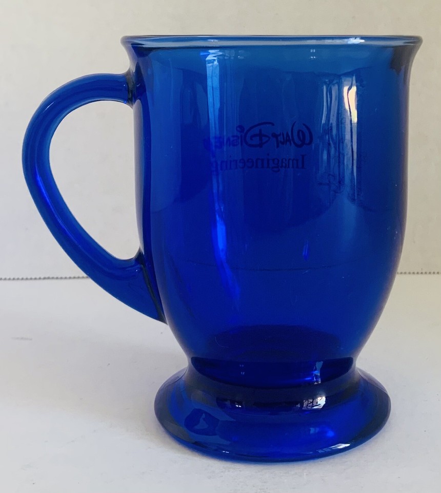 Walt Disney Imagineering Blue Glass Mug | eBay
