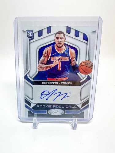 2020-21 Panini Certified - Rookie Roll Call #RR-OBI Obi Toppin (AU, RC ...