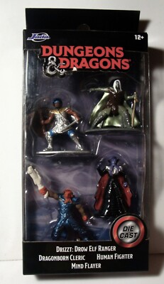 Dungeons & Dragons Die Cast Figure Set By Jada Drizzt: Drow Elf Ranger ...