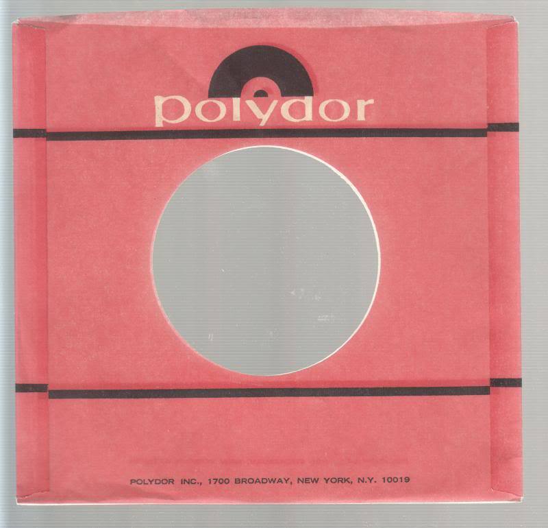 Company Sleeve 45 POLYDOR - Red w/ Black Lines & Logo 1700 Broadway ...