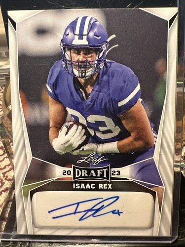 Isaac Rex 2023 Leaf NFL Draft RC Rookie Signed Auto Autograph Card # BA ...