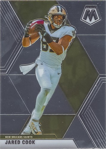 Jared Cook 2020 Mosaic Football Chrome Base Card #145 New Orleans ...
