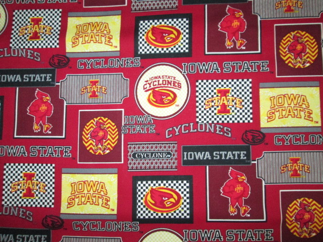 IOWA STATE CYCLONES CHECKED COTTON FABRIC FQ | eBay