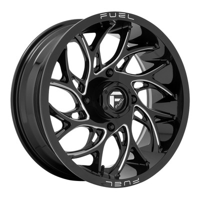 FUEL UTV Runner D741 Rim 22X7 4X156 Offset 0 Gloss Black Milled ...