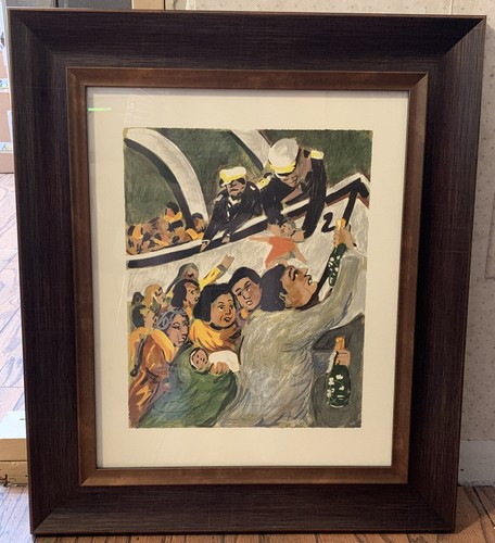 Guy Buffet Champagne & Children First Lithograph Framed (FL) | eBay