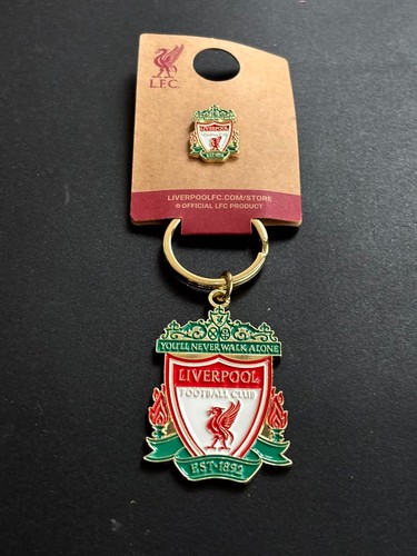 Liverpool FC Official Crest B&K Set 18 Gold Pin Badge & Keyring New | eBay UK