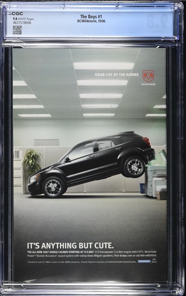 THE BOYS #1 (Butcher, Terror, Hughie & A-Train 1st app) CGC 9.8 NM/MT ...