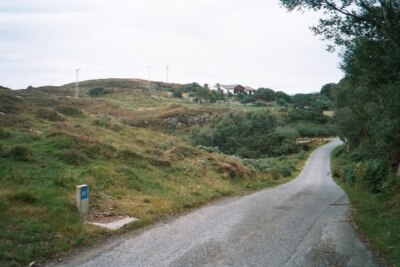Photo 6x4 Road from Badnaban This side-road joins the road from ...