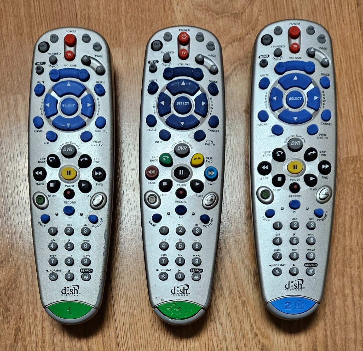 Lot of 3 Dish Network remote controls, 5.0IR, 5.3IR, 6.0 IR/UHF Pro | eBay