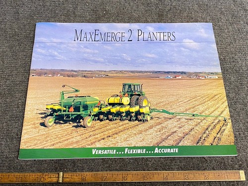 John Deere Maxemerge 2 Planters 1995 Dealer's Sales Brochure 36 Pages ...