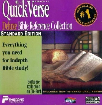 QuickVerse Deluxe Bible Reference Collection 4.0 PC CD religious study ...