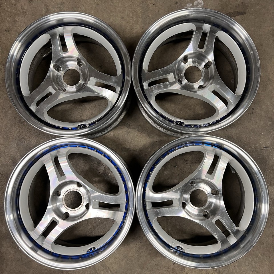 Used Set Of 4 16x7.5 Advan SA3 4x114.3 wheels jdm Tri spokes | eBay