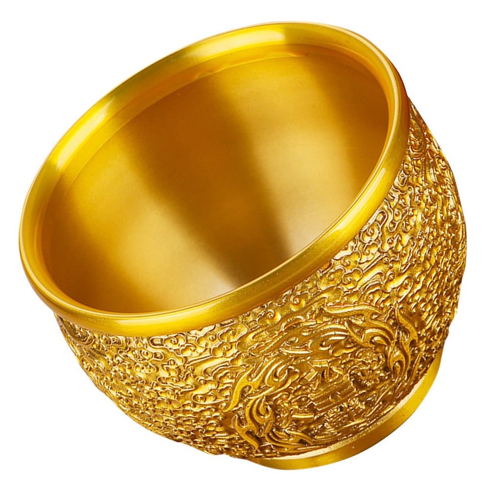 Wealth Luck Bowl Brass Storage Basin Fortune Bowl Brass Treasure Bowl ...