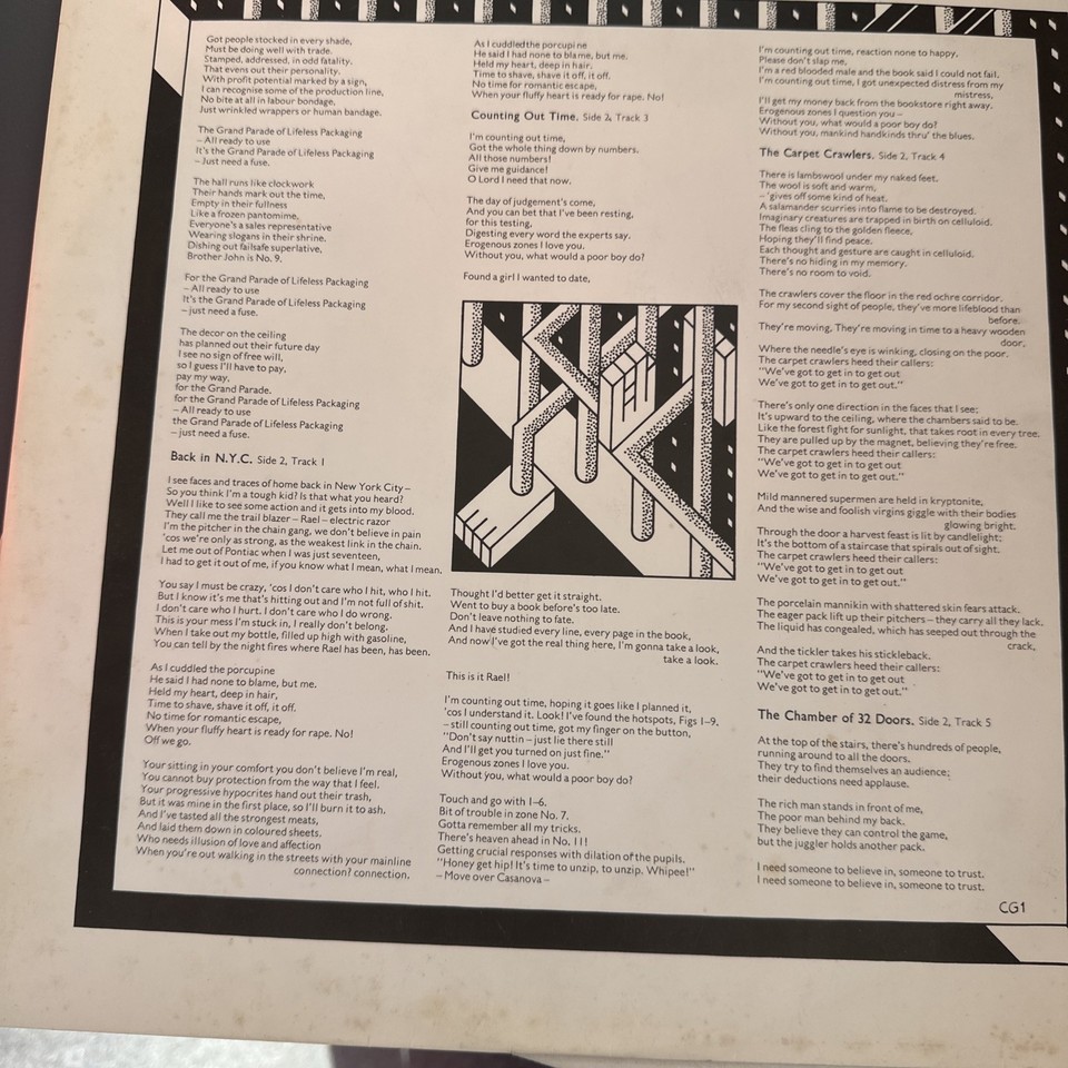 Genesis - The Lamb Lies Down On Broadway. UK Charisma CGS-101 2x Lp ...