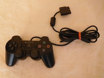 Sony Playstation Black Dual Shock Analog Controller SCPH-10010 OEM ...