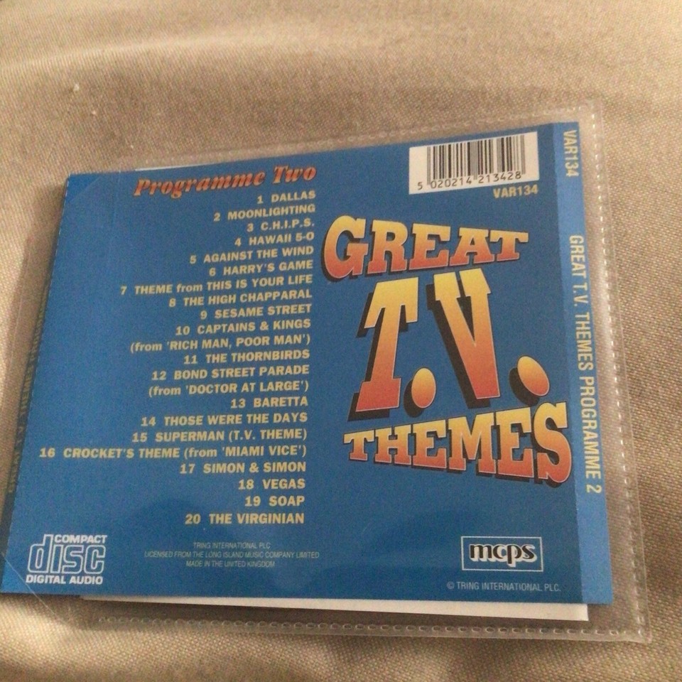 Great TV Themes - Programme Two - Original CD Album & Inserts Only ...