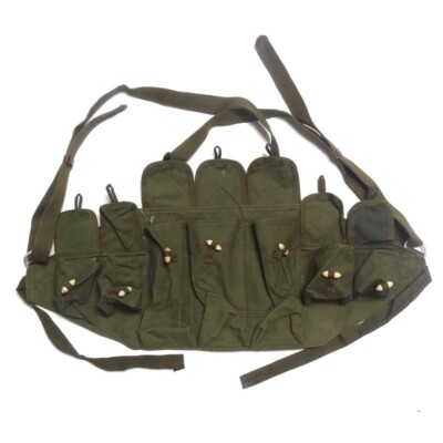 Original Surplus Vietnam War Chinese Army Type 56 Canvas Chest Rig Ammo ...