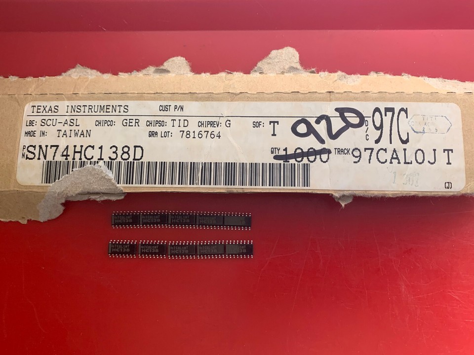 10x SN74HC138D TEXAS INSTRUMENTS IC DECODER/DEMUX 1X3:8 16 PIN SOIC | eBay