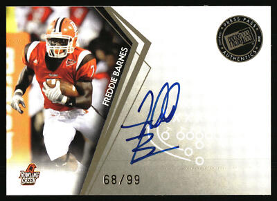 Freddie Barnes 2010 Press Pass Signings Autograph Gold /99 Bowling ...