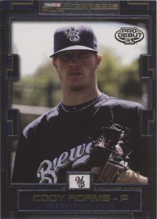2008 TRISTAR Prospects Plus - Cody Adams #75 Yellow /25 (RC) for sale ...