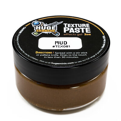 Huge Miniatures Texture Paste, Mud Model Basing Paint – 2oz Resealable ...