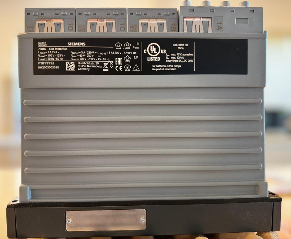 New Siemens 7SD86 SIPROTEC Line Protection | eBay