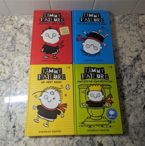 Timmy Failure Books Lot of 4 Hardcovers 1-4 Stephan Pastis 9123762357| eBay
