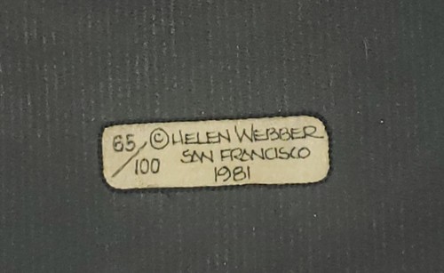 Mid Century Artist Helen Webber Fiber Handmade Wall Tapestry 1981 -S/N ...