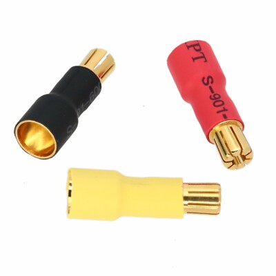 Brushless Motor Bullets 6.5mm Male to 8mm Female Banana ESC Electronic ...