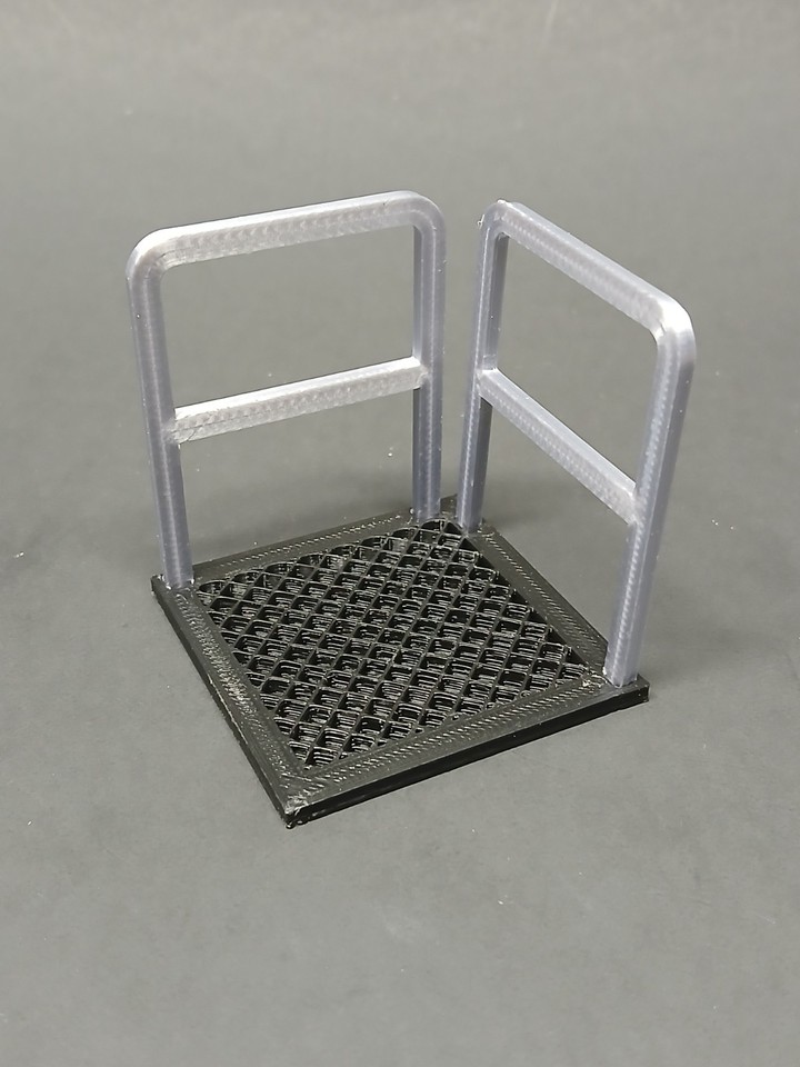WALKWAY RAILING PLATFORM SECTIONS 1:18 3.75 IN FIGURE DIORAMA GI JOE ...