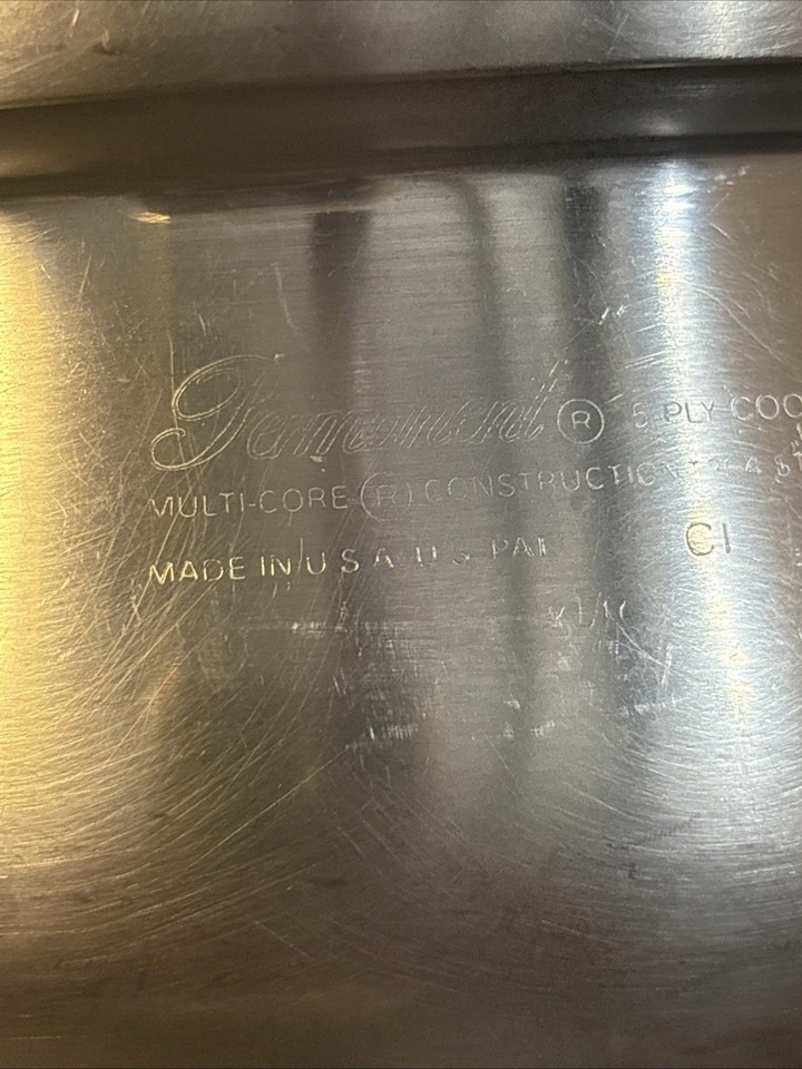 Permanent MC2000 Multi-Core Sauce Pan 1Qt Pot & Lid 5 Ply Stainless ...