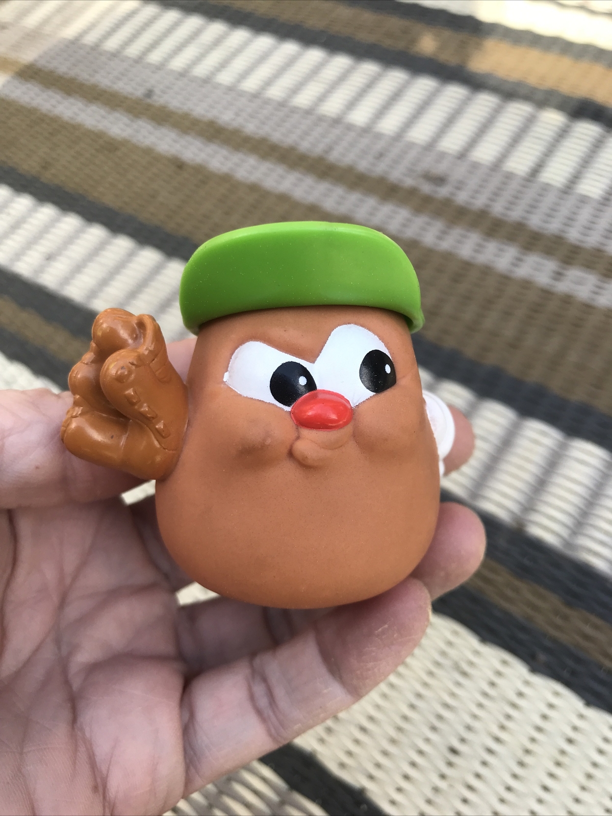 Vintage 1986 Hasbro Mr Potato Head Spud Kid Baseball Player Soft PVC ...
