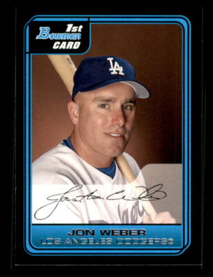 2006 Baseball Bowman Jon Weber Los Angeles Dodgers #B20 Prospect | eBay
