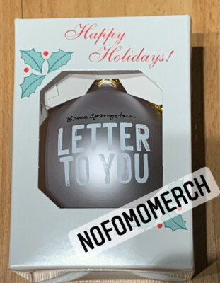 OFFICIAL BRUCE SPRINGSTEEN LETTER TO YOU CHRISTMAS ORNAMENT RARE ...