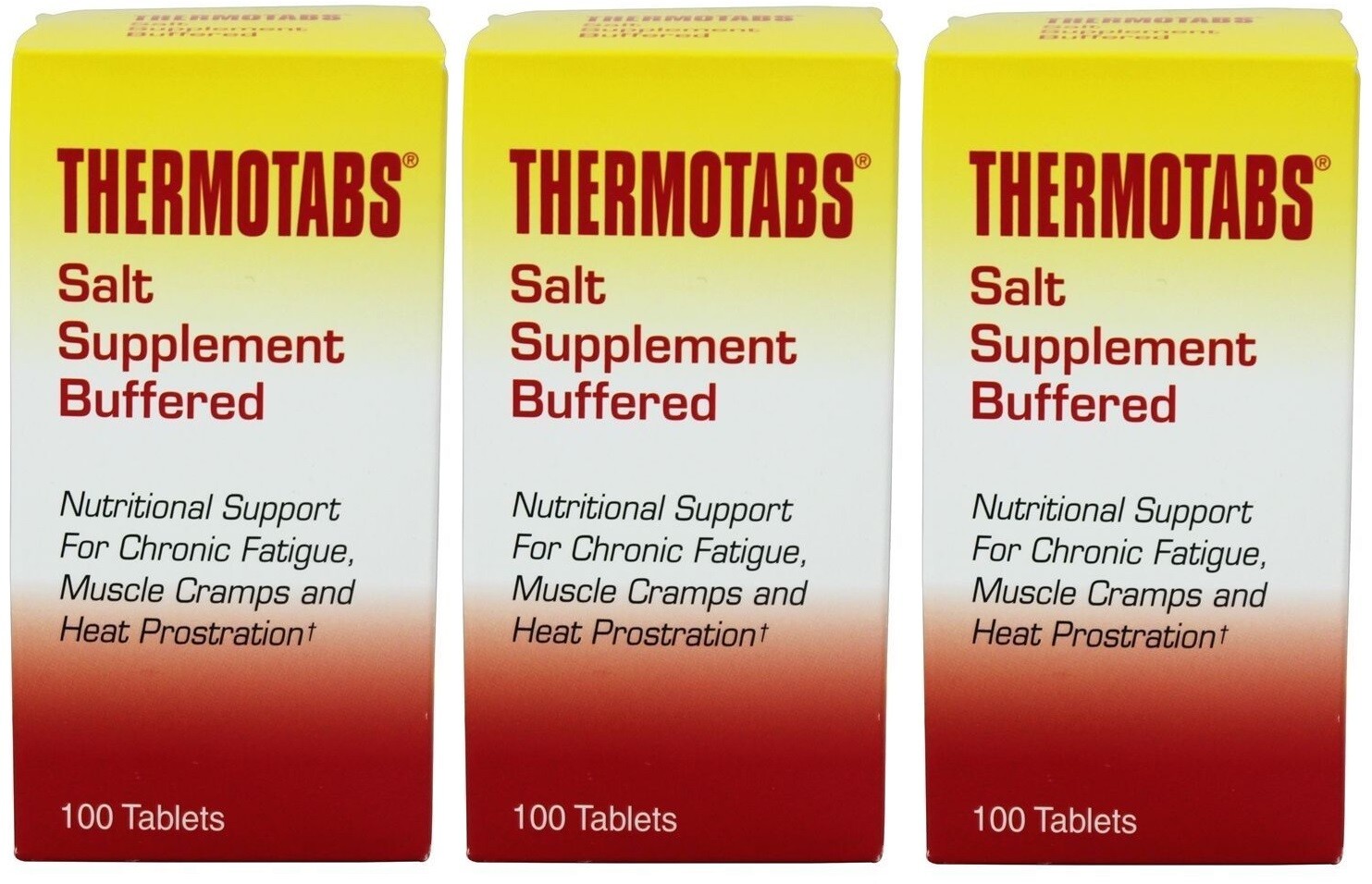 3 Pack Thermotabs Salt Supplement Buffered Tablets 100 Ea 38485863353| eBay