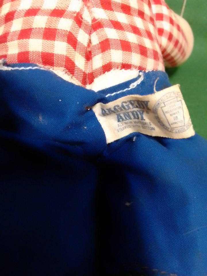 Vintage Knickerbocker Toys Raggedy Andy string puppet Marionette | eBay