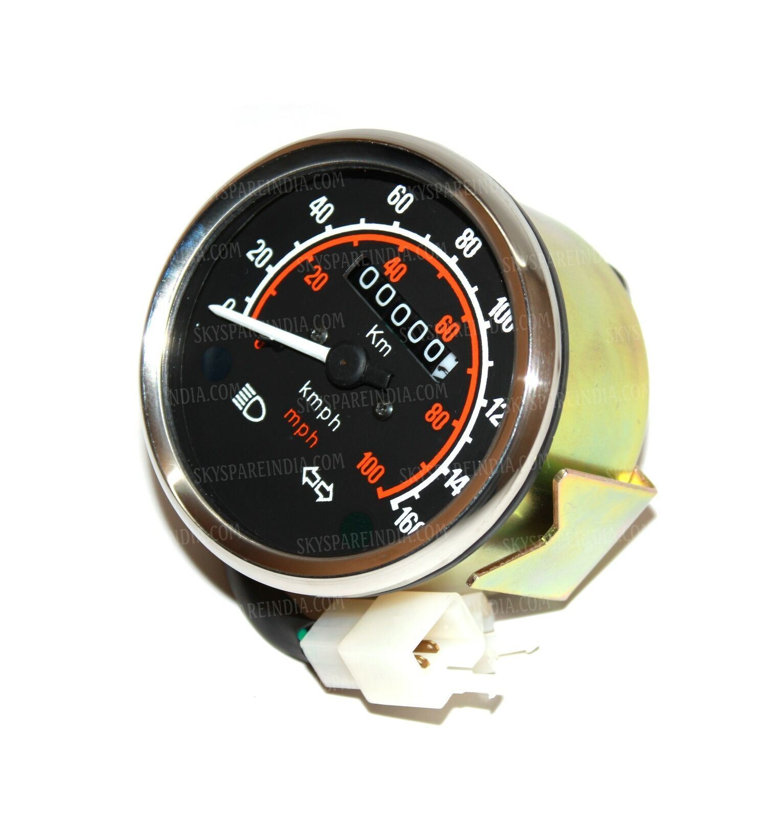 Dual Reading Speedometer Compatible With Royal Enfield Bullet MPH/KMPH ...