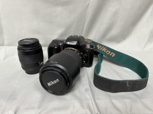 Nikon N50 35mm Camera With Nikon ED 70-300mm and Nikon Nikkor 35-80 mm ...