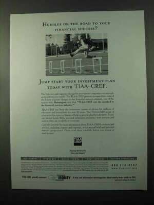 2000 TIAA-CREF Investments Ad - Hurdles to Success | eBay